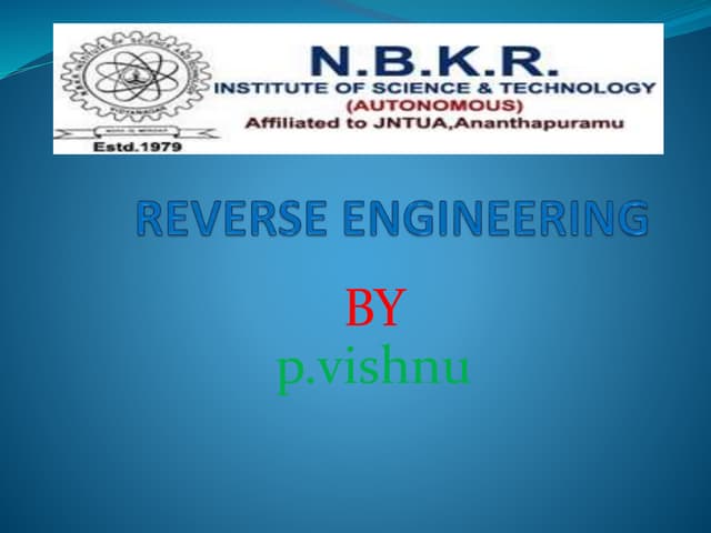 Reverse engineering | PPTX