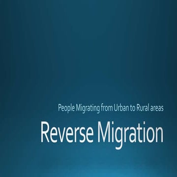 Reverse migration | PPTX