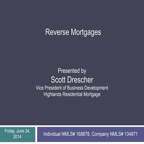 Scott Drescher presentations