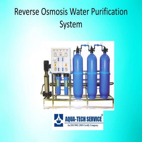 Reverse osmosis water purification system | PPTX | Home Appliances ...