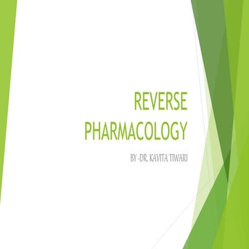 Reverse pharmacology | PPTX