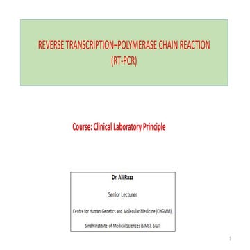 Reverse Transcription PCR | PPT