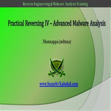 Reversing And Malware Analysis Training Part 9 Advanced Malware Analysis