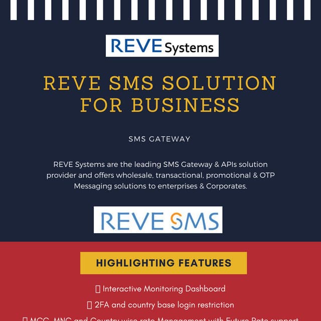 REVE SMS Solution for Business | REVE SMS Gateway | PDF