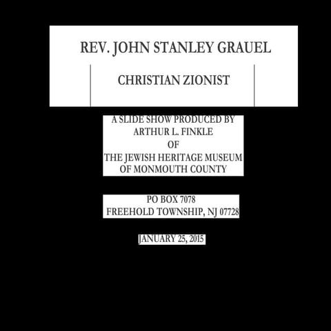 Rev. John Grueal and Exodus 1947: Aspirations of Concentration Camp ...