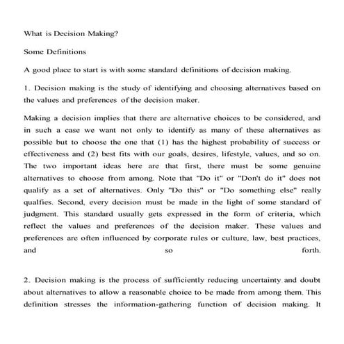 Decision Making Methods And Game Theory Pptx 7467