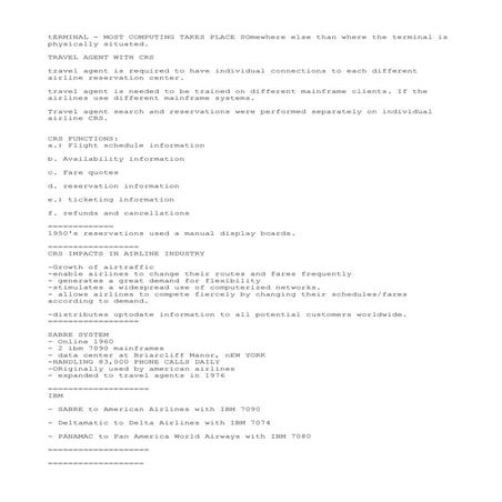 Sabre reservation manual | PDF