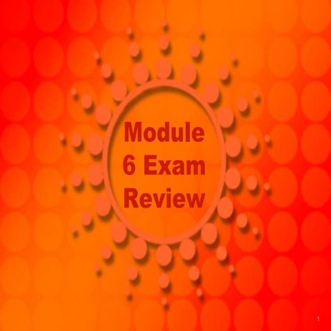 Review Module 6. | PPT