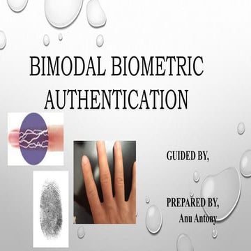 Bimodal Biometric Authentication | PPTX