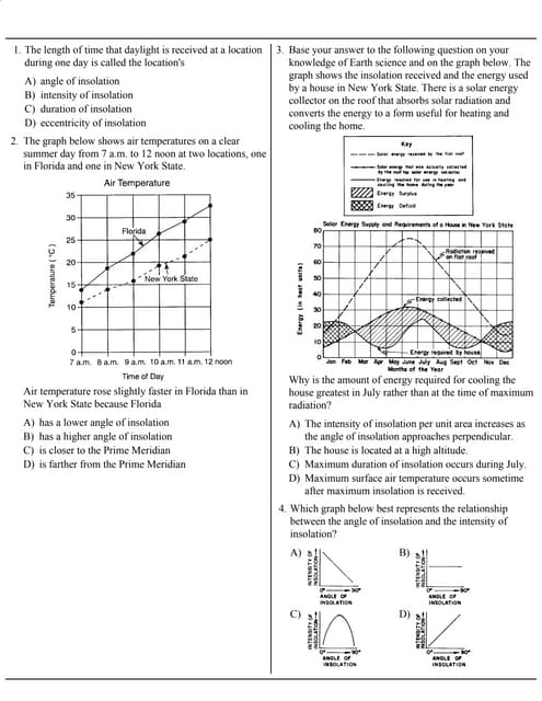 Simple explanations with answers to CSEC Geography 2019 multiple choice ...