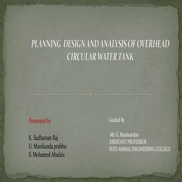 Design of RCC Rectangular water tank.pptx