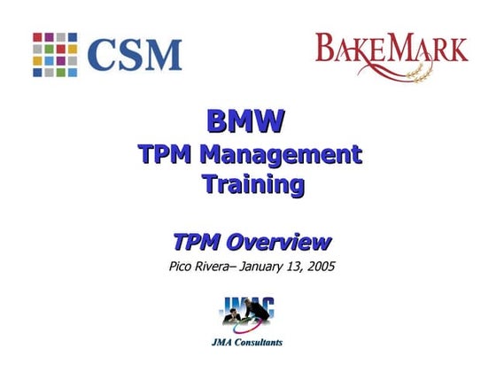 TPM-QM-Training Material as Per JIPM Methodology | PPT