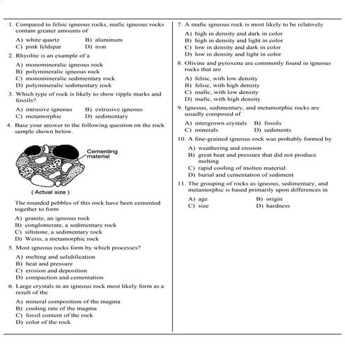 Review 5 rocks_sc | PDF