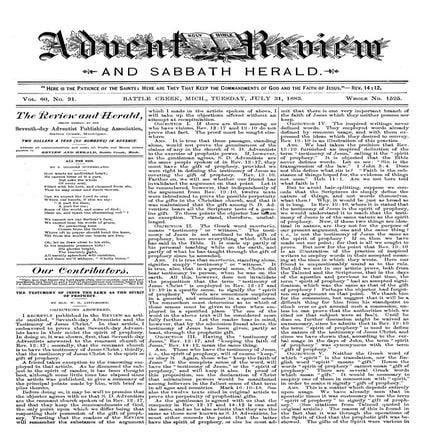 Review and herald 31 de julio de 1883 | PDF