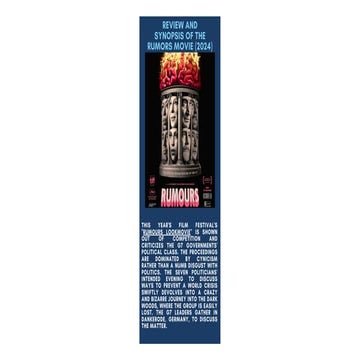 Review Of the Rumors Movie In HD Quality | PDF