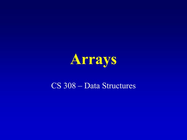 ReviewArrays.ppt ReviewArrays.ppt