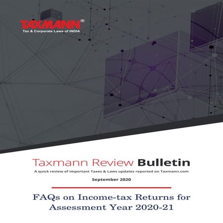 Taxmann's FAQ's on ITR Forms | PDF