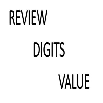 Review digits and number Math Science and technology | PPT