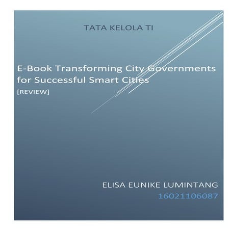 Review e book transforming city governments for successful smart cities ...