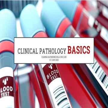 [REVIEWER] Clinical Pathology Lecture.pdf | Free Download