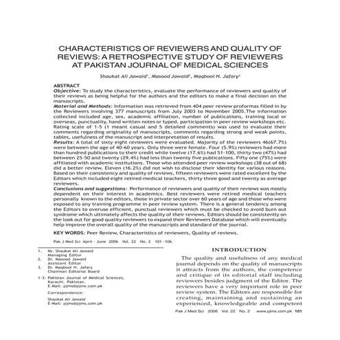 Dear Reviewer: Notes of appreciation from authors to peer reviewers | PPTX
