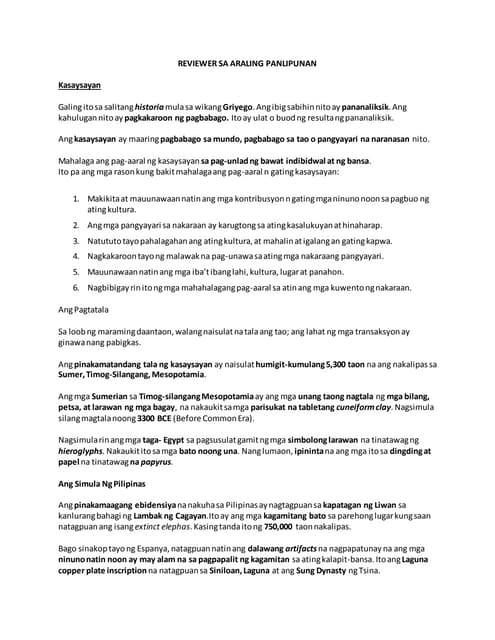 Ang pag aaral ng kasaysayan | PPTX