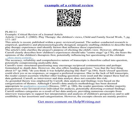 Review Essay Example | PDF | Educational Assessment | Education