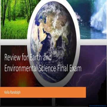 Review for earth and environmental science final | PPT