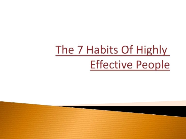 Review: The Seven Habits of Highly Effective People