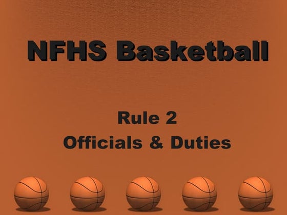 Basketball officials duties and rules | PPT