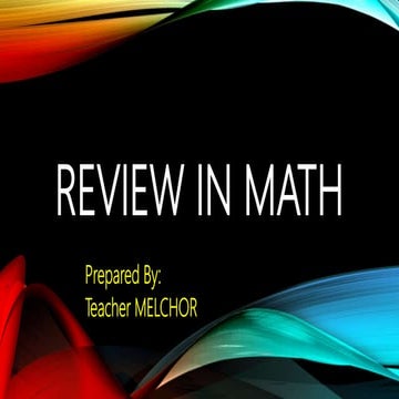 Review in math | PPT