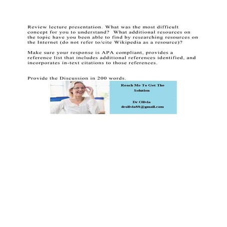 Review lecture presentation. What was the most difficult concept for | DOCX