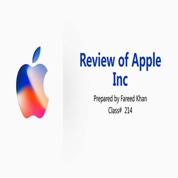 Review of Apple Inc | PPTX