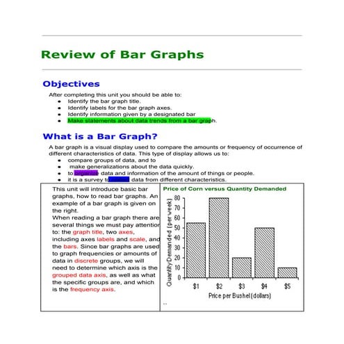Reviewof bargraph | PDF