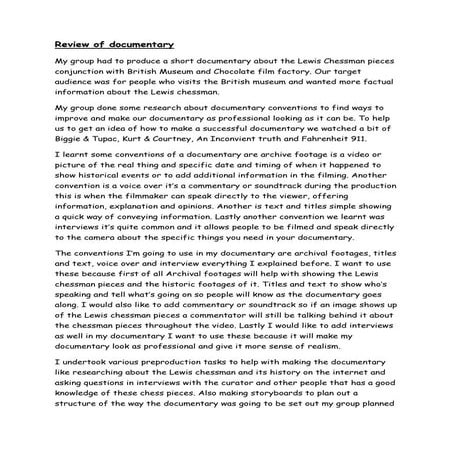 Review of documentary irennnn | DOCX | Video Production | Content ...