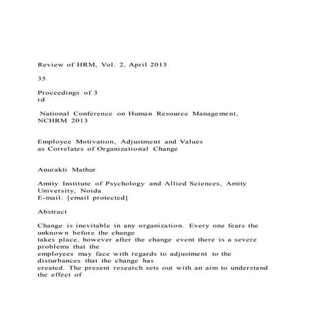 Change Enablement Framework - Introduction | PDF
