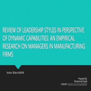 Role of Effective Leadership in IT Companies for Product Management ...