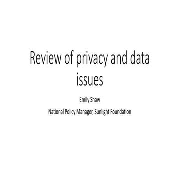 Privacy And Surveillance | PPT