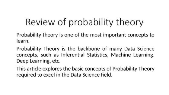 CHAPTER 1 THEORY OF PROBABILITY AND STATISTICS.pptx | Physics | Science