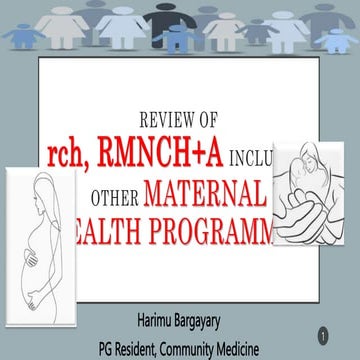 Reproductive and child health program | PPTX