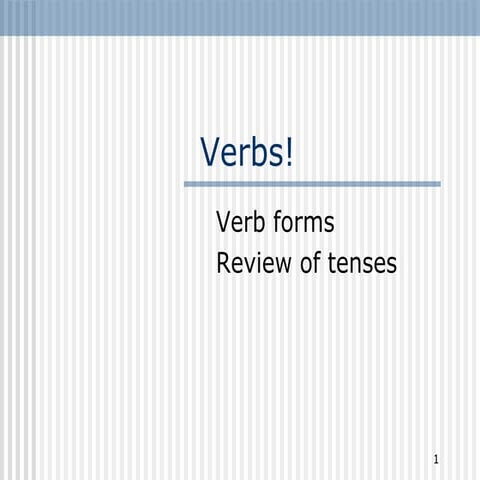 Review of tenses | PPT