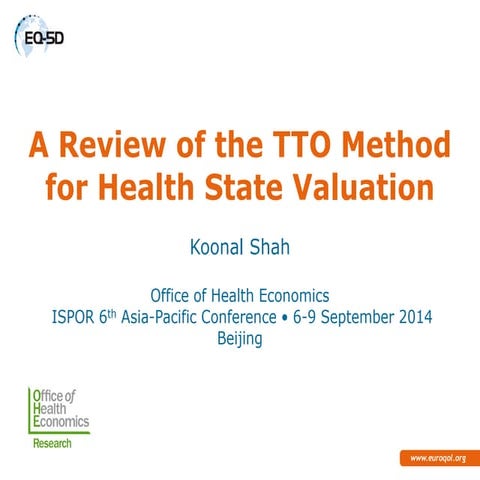 ISPOR Workshop: A Review of the TTO Method for Health State Valuation | PDF