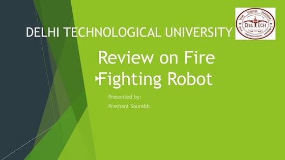 A Review on Fire Fighting Robot | PDF