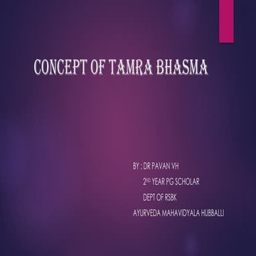 Critical review on BHASMA PARIKSHA.pptx