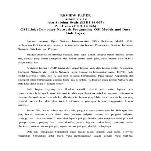 Jaringan komputer 11a | PPTX