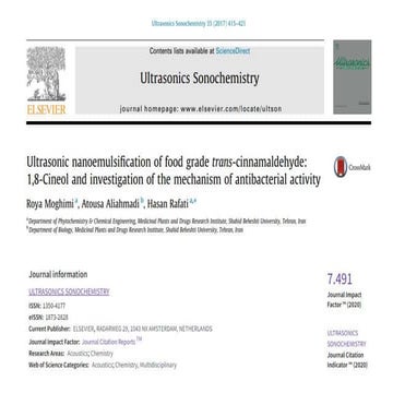 Self-nanoemulsifying drug delivery system (SNEDDS) of Amomum compactum ...