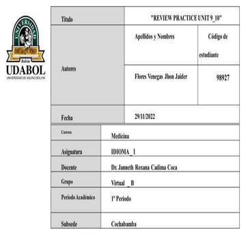 Review Practice Unit 9 10 Pptx