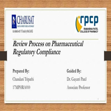 Review process on regulatory compliance | PPTX