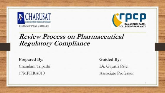 Regulatory Compliance Audits| Lifescience Intellipedia | PPT