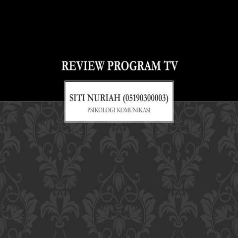 Review program tv | PPTX